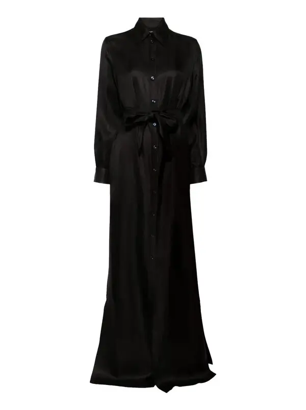 TOM FORD Silk Shirt Dress - Black