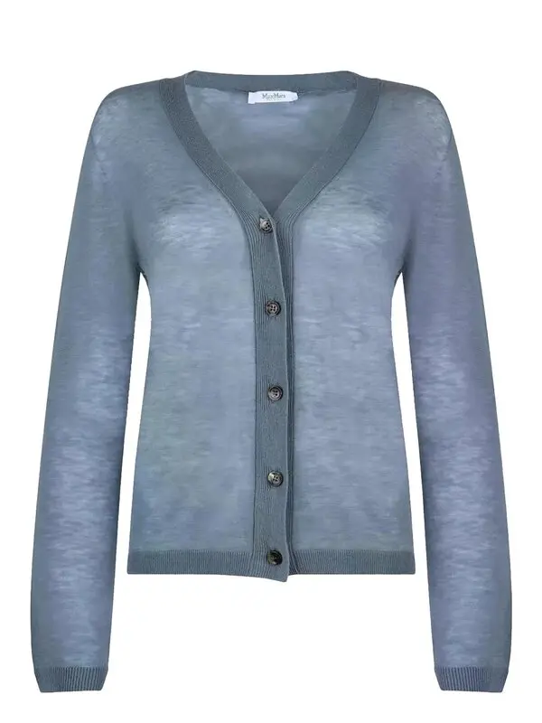 Max Mara Wool Cardigan - Blue