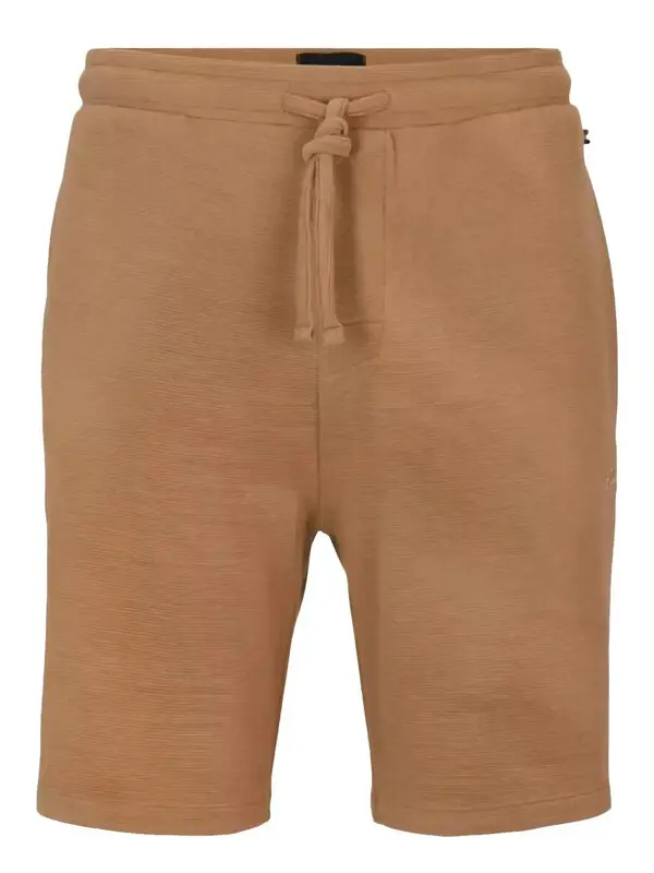 Hugo Boss Ribbed Shorts - Neutrals