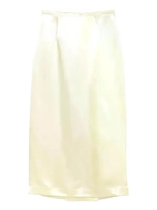 Philosophy Di Lorenzo Serafini Satined Midi Skirt - Yellow