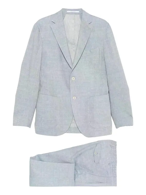 Eleventy Single-breasted Suit - Blue