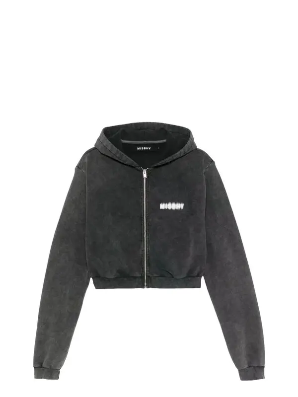 MISBHV Community Cropped Hoodie - Black