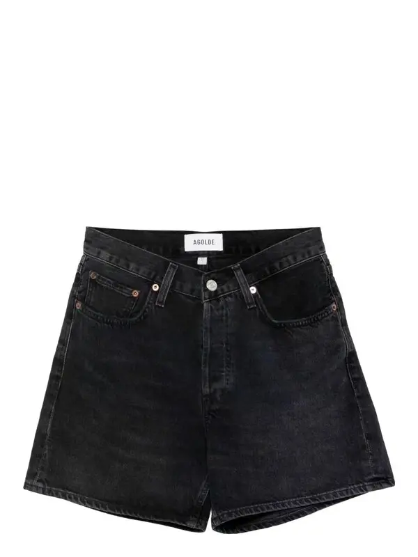 AGOLDE Indra Denim Shorts - Black