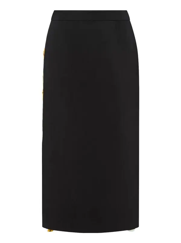 Moschino Panelled Midi Skirt - Black