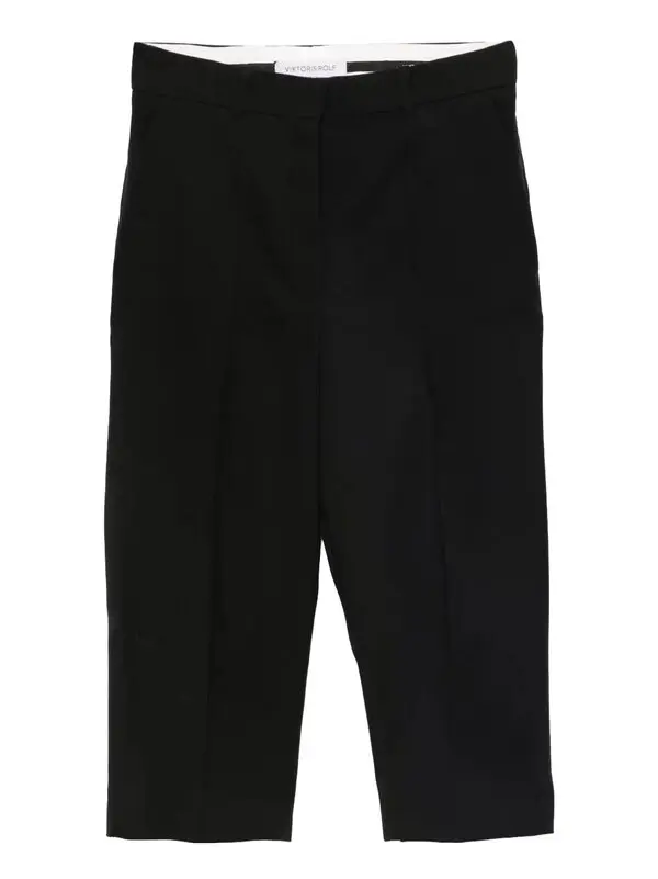 Viktor & Rolf Cropped Trousers - Black