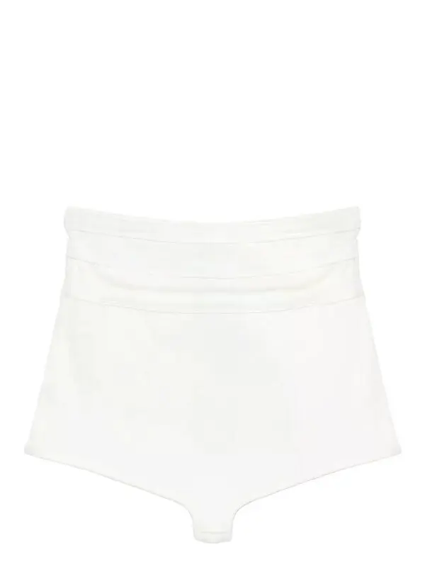 Viktor & Rolf Layered-effect Mini Shorts - White