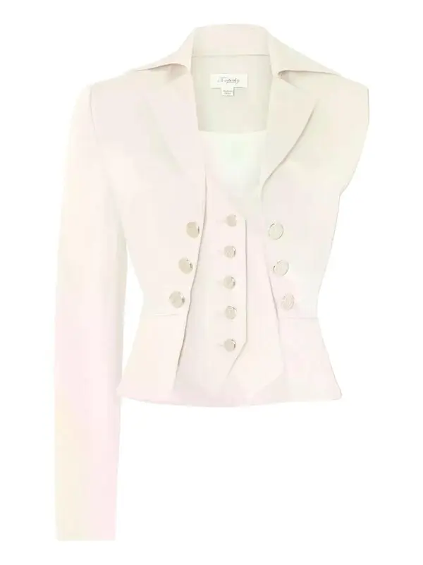 TEMPERLEY LONDON Castell Cropped Blazer - Neutrals