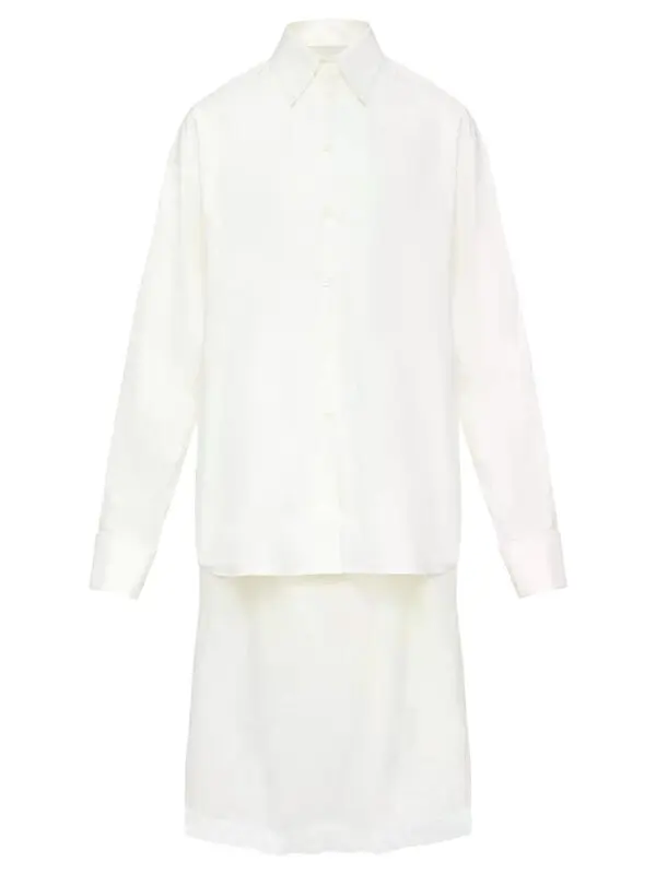 MAISON MARGIELA Midi Shirt Dress - Neutrals