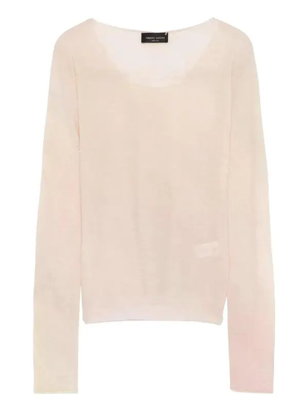 ROBERTO COLLINA Sequined Top - Neutrals