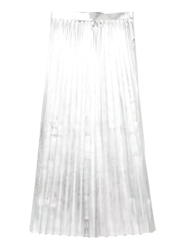 Junya Watanabe Pleated A-line Skirt - Silver