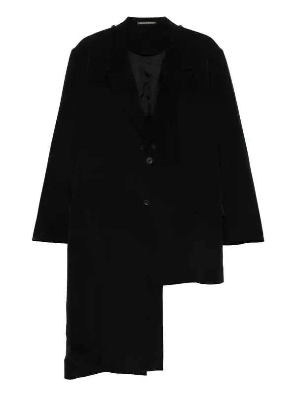 Yohji Yamamoto Attachable-collar Jacket - Black