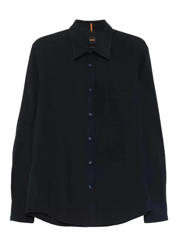 BOSS Cotton Shirt - Blue