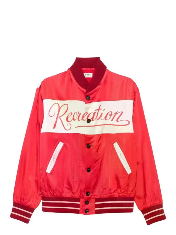 BODE Postcard Rally Jacket - Pink