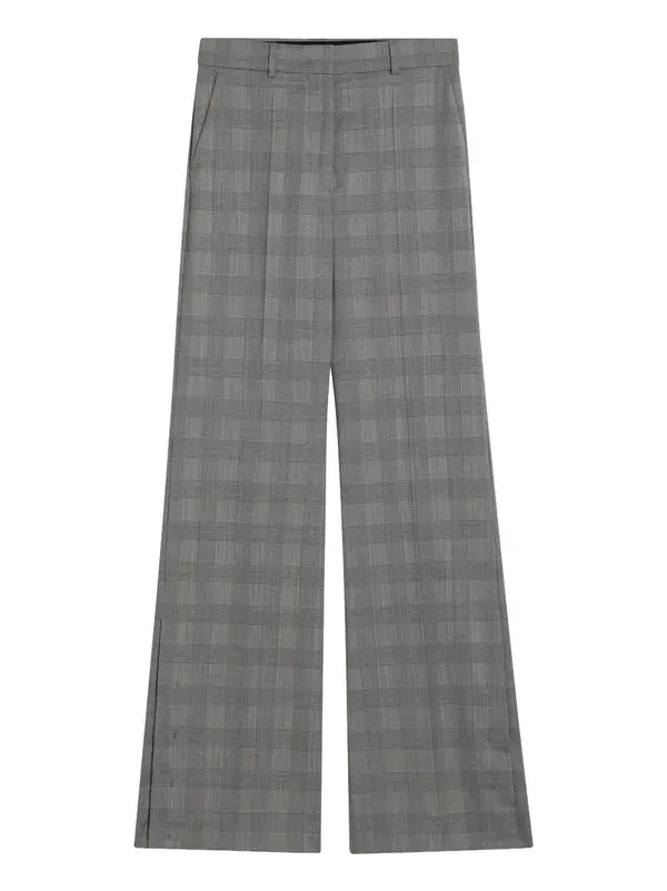 Sportmax Prince Of Wales Check Trousers - Black