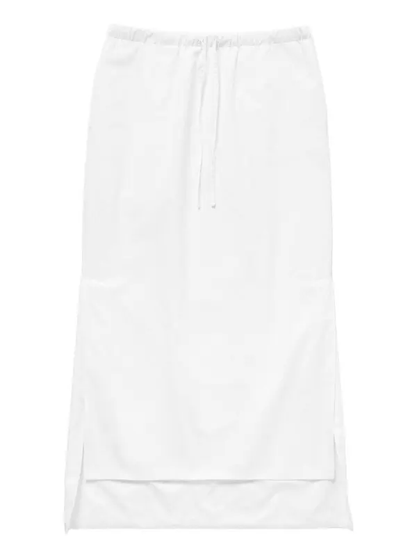 1989 STUDIO Long Asymmetric Skirt - White