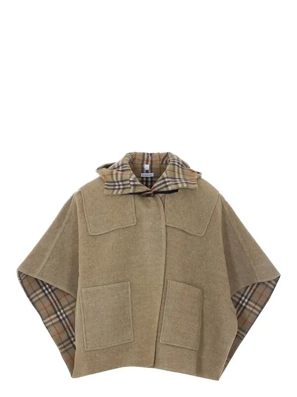 Burberry Glade Duffle Cape - Green