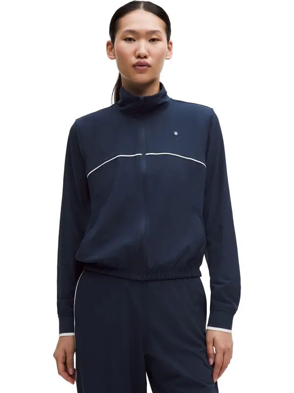Lululemon Court Rival Tennis Track Jacket - Club Blue/white