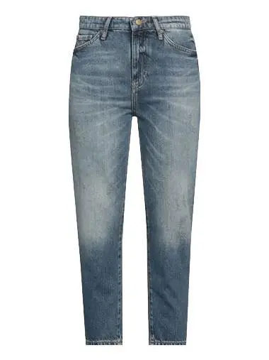 Armani Exchange Cotton Denim Mom Jeans - Blue