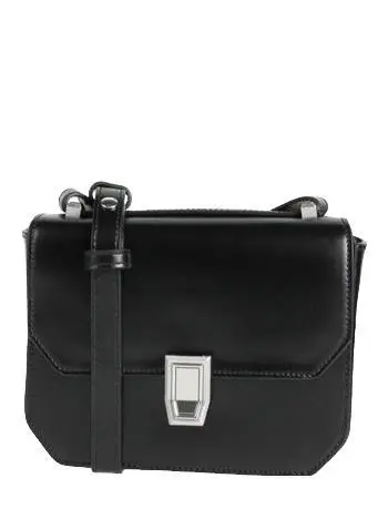 Rag & Bone Leather Crossbody Flap Bag - Black