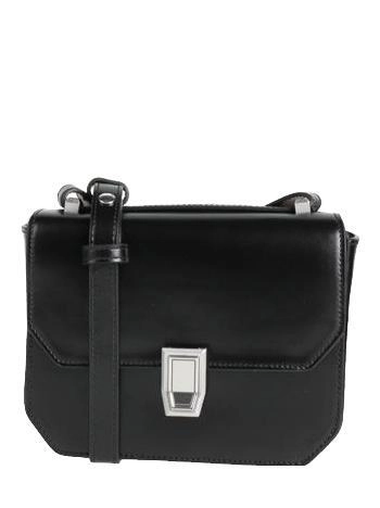 Rag & Bone Leather Crossbody Flap Bag - Black