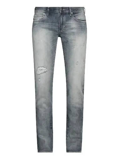 Armani Exchange Skinny Jeans With Distressed Details - Blue