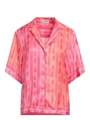 Sandro Satin Button-down Shirt - Pink
