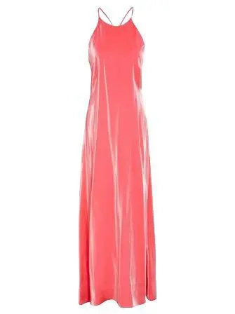 OTTOD'AME Maxi Dress Viscose Blend - Coral