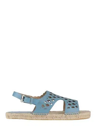BALDININI Leather Espadrille Sandals - Blue