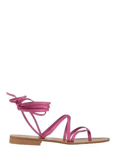 BALDININI Light Leather Thong Sandal - Pink
