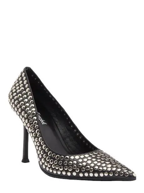 Jeffrey Campbell Risktake Studded Pumps - Black Silver