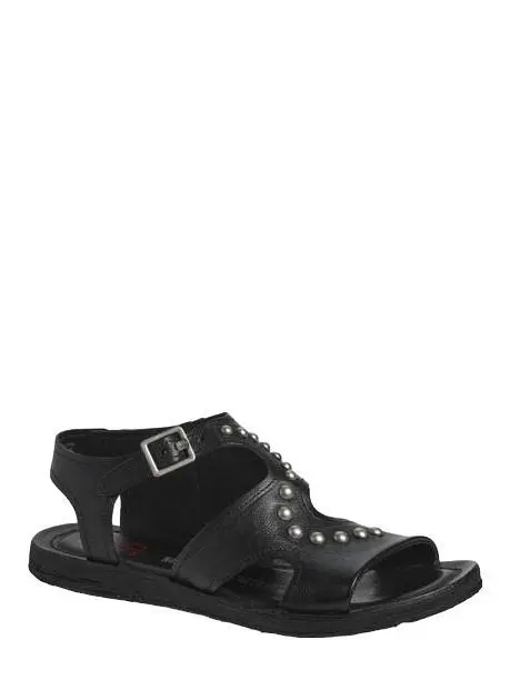 A.S.98 Romy Studded Sandals - Black/ Black