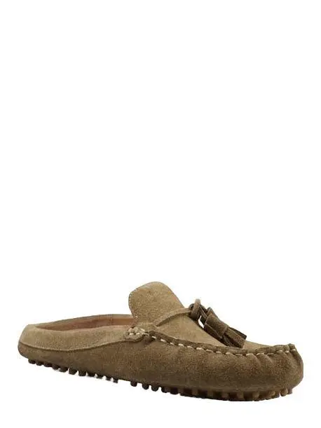 NATIONAL COMFORT Tassel Mule - Taupe Suede