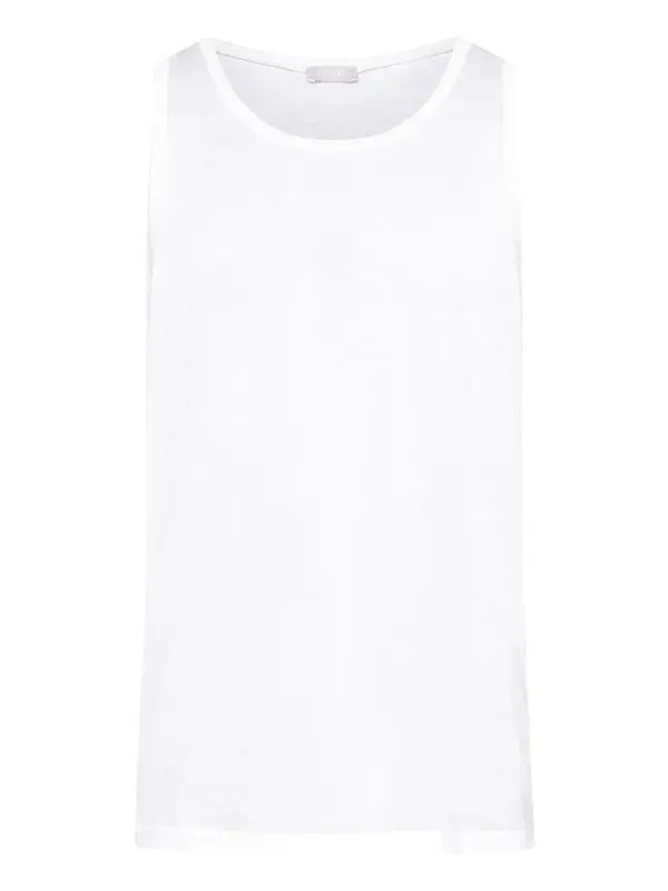 Hanro Cotton Sporty Cotton Tank Top - White