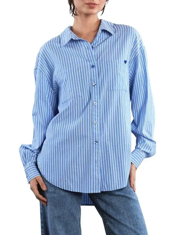 BILLY T I Love It Stripe Shirt - Blue Cabana Stripe