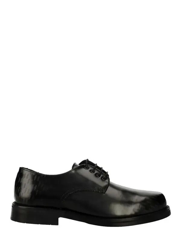 Karl Lagerfeld Leather Derby Shoes - Black