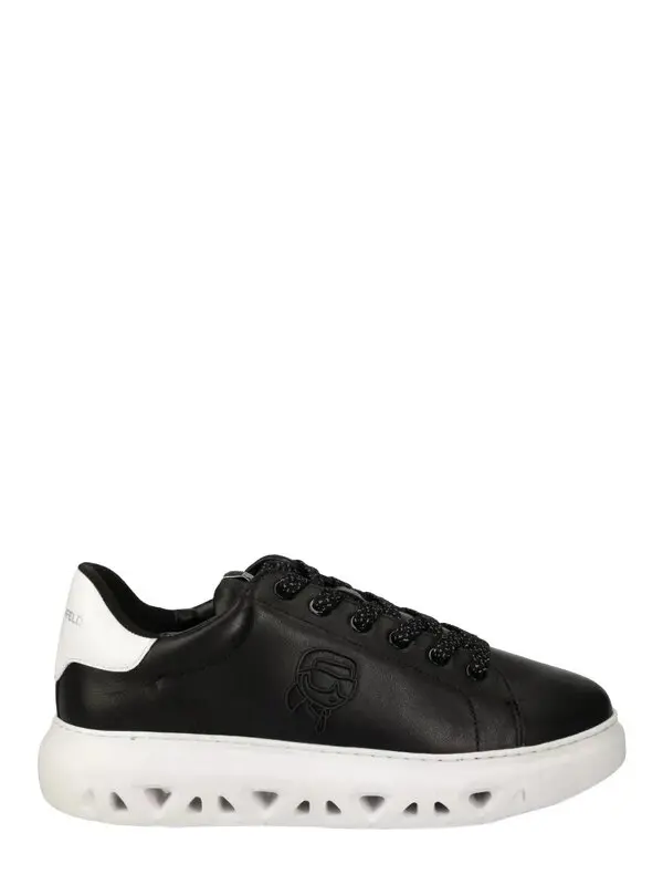 Karl Lagerfeld Leather Sneakers - Black