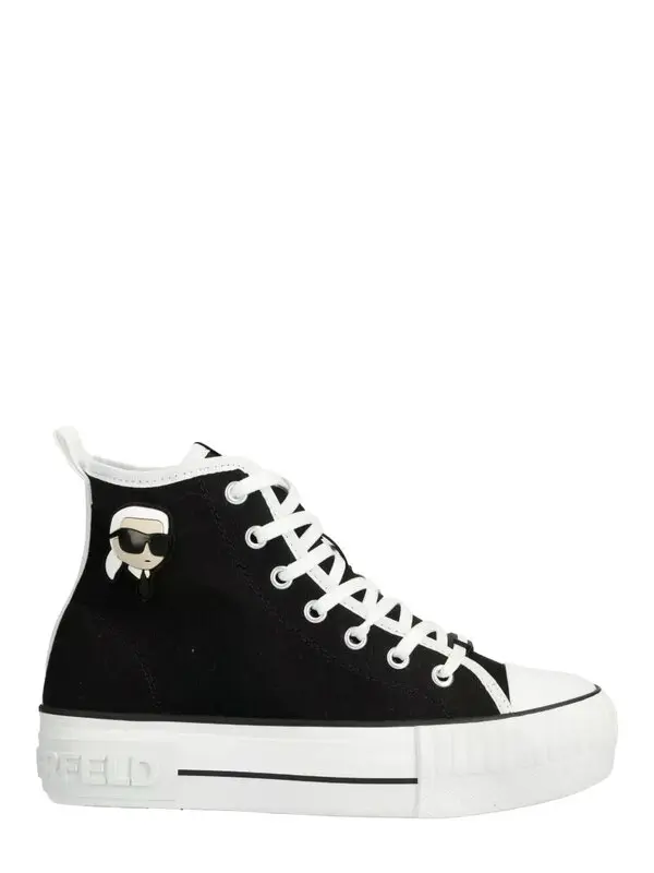 Karl Lagerfeld Logo-patch Sneakers - Black