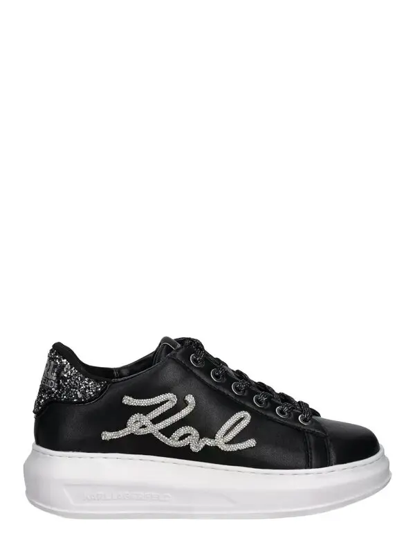 Karl Lagerfeld Logo-embellished Sneakers - Black