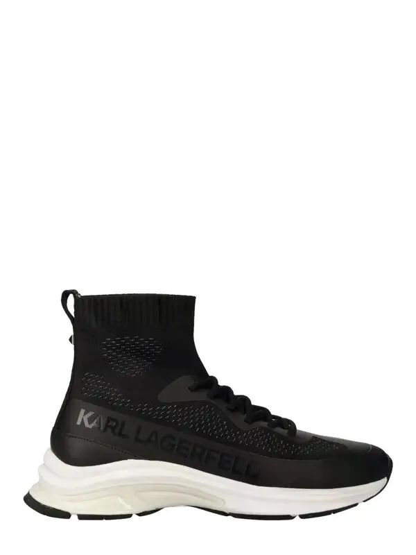 Karl Lagerfeld Leather Sneakers - Black