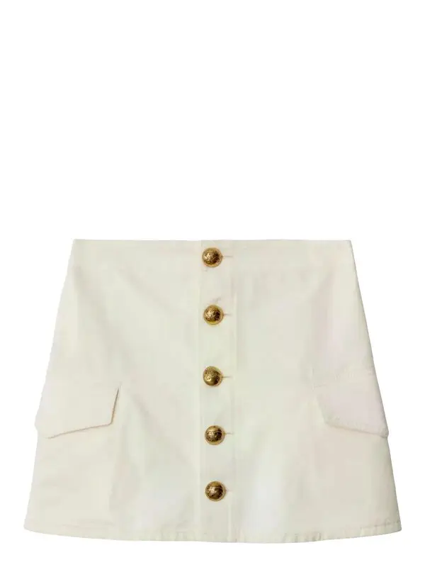Burberry Cotton Mini Skirt - White