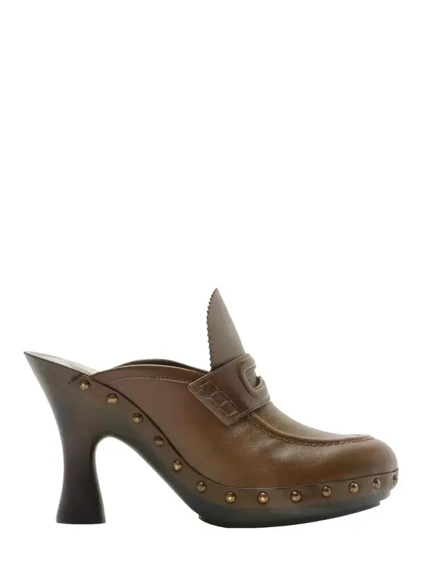 Burberry 111mm Potter Mules - Brown
