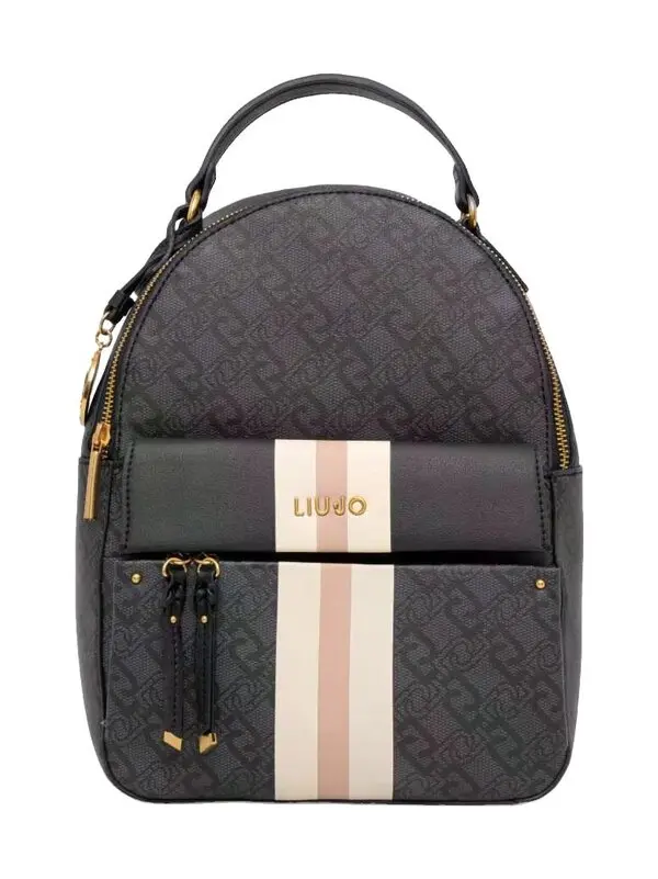 Liu Jo Monogram-print Backpack - Black