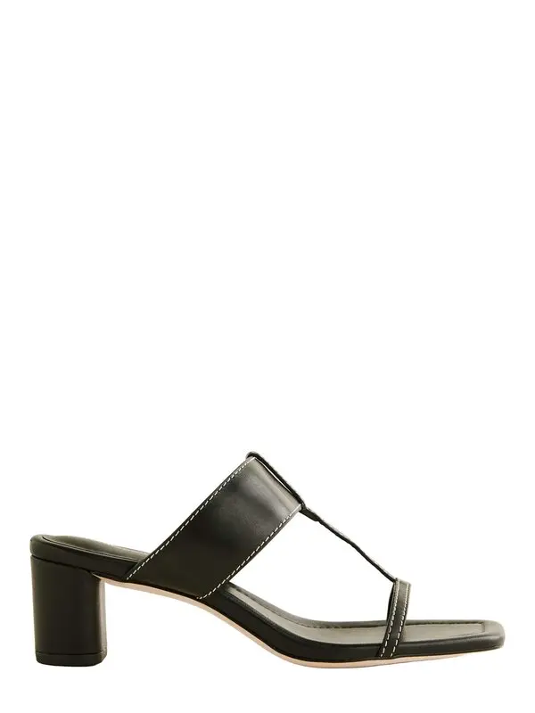 REFORMATION Sardinia Heeled Sandal - Black