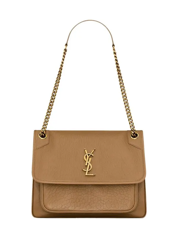 Saint Laurent Medium Niki Chain Bag - Tan