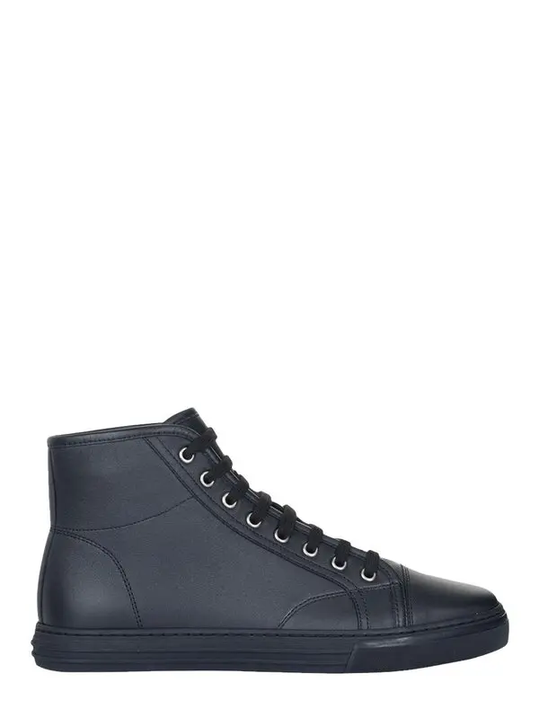 Gucci Leather High-top Sneaker - Black