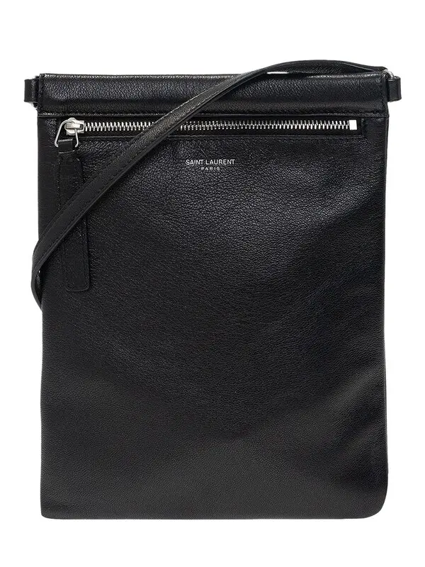 Saint Laurent Flat Crossbody Bag - Black