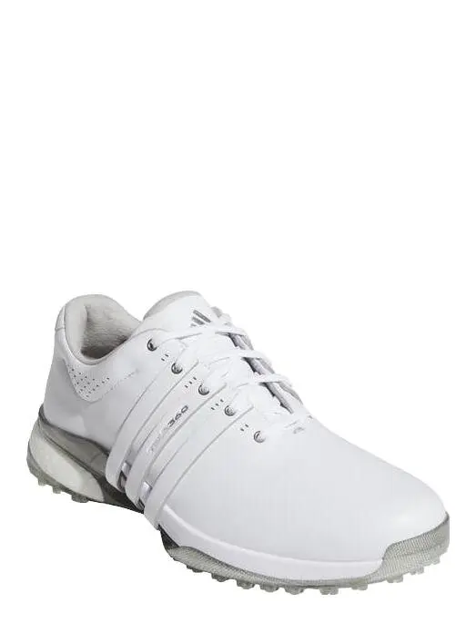 Adidas Tour360 24 Spikeless Golf Shoe - White/ White/ Silver