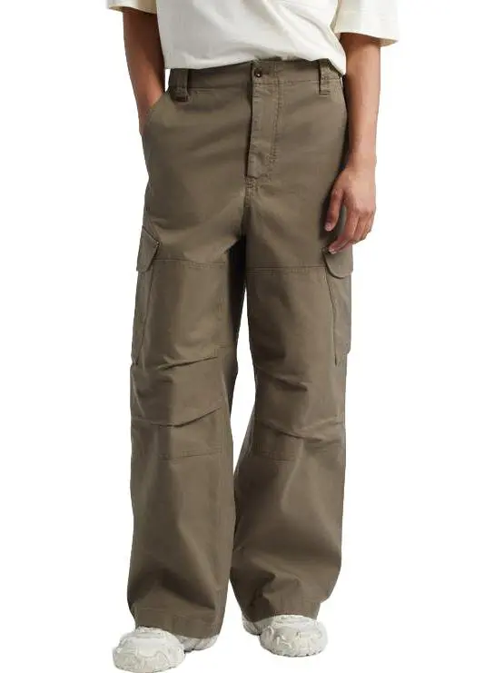 Acne Studios Cotton Twill Cargo Trousers - Green