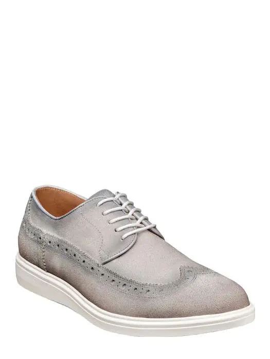 STACY ADAMS Trudell Wingtip Oxford - Light Gray