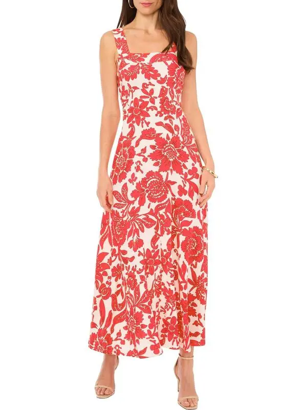 Vince Camuto Floral Tiered Maxi Dress - Cayenne